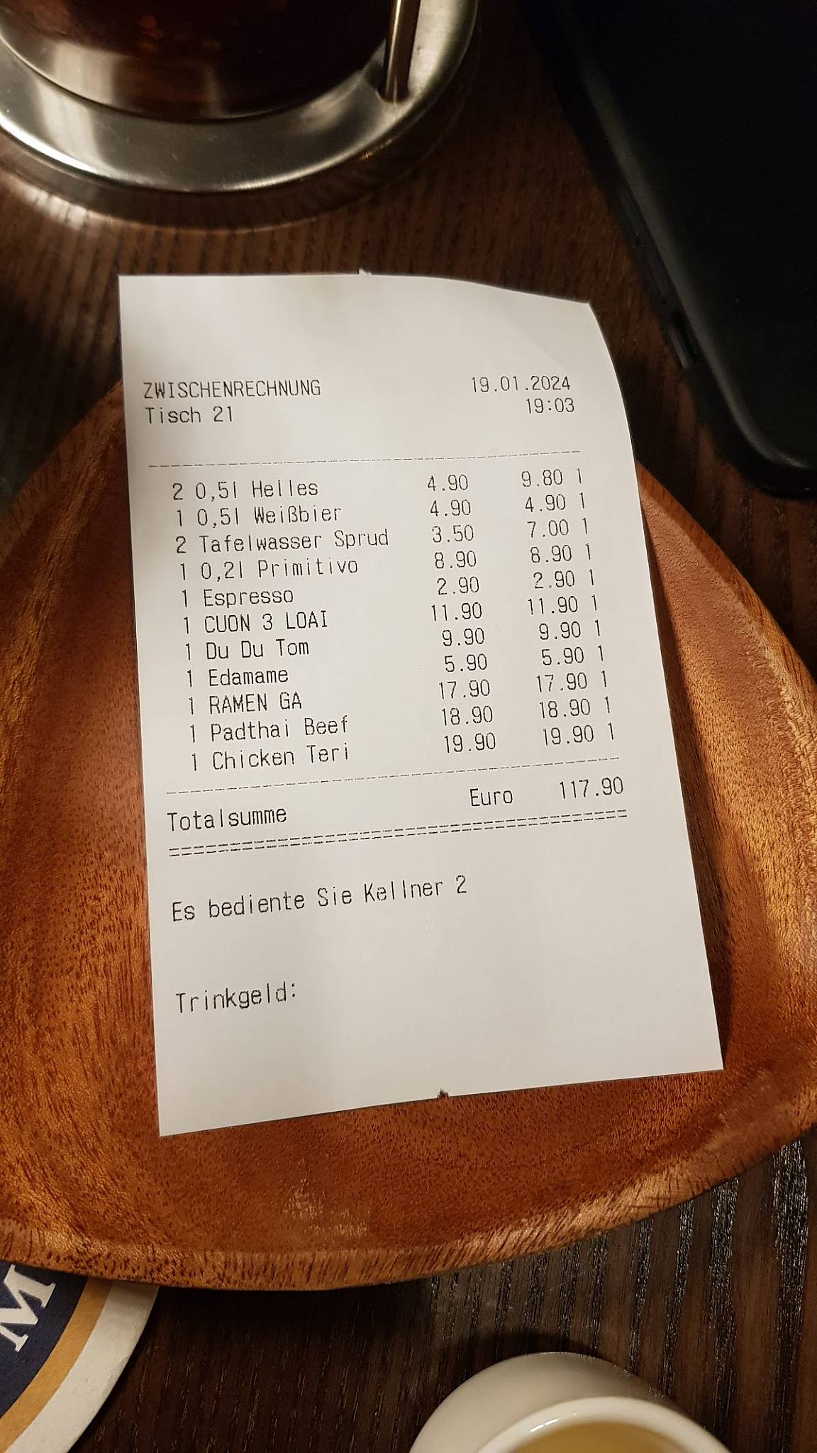 Speisekarte von May Restaurant, München