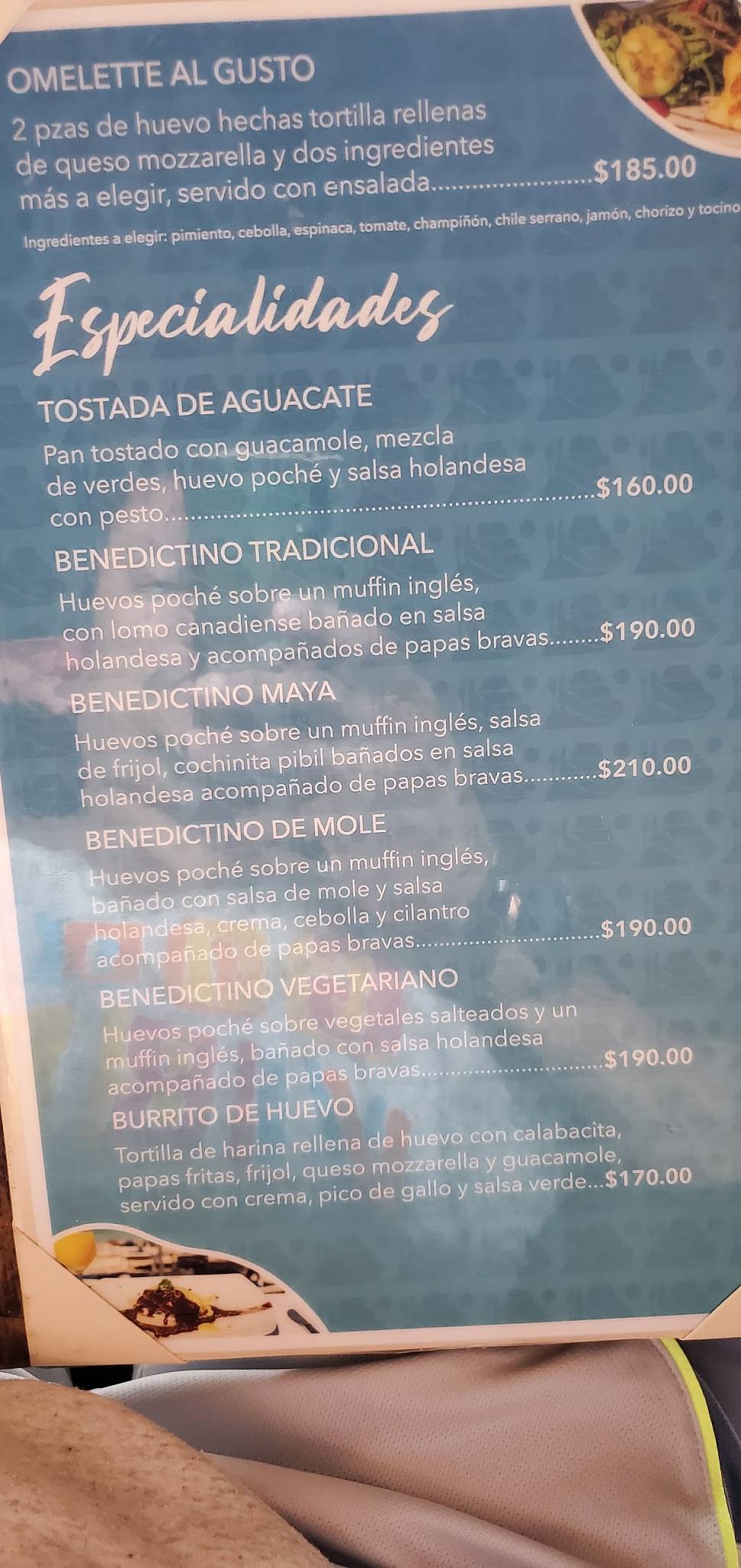 Menu at Mayan Beach Club Restaurant & Tequileria, Isla Mujeres