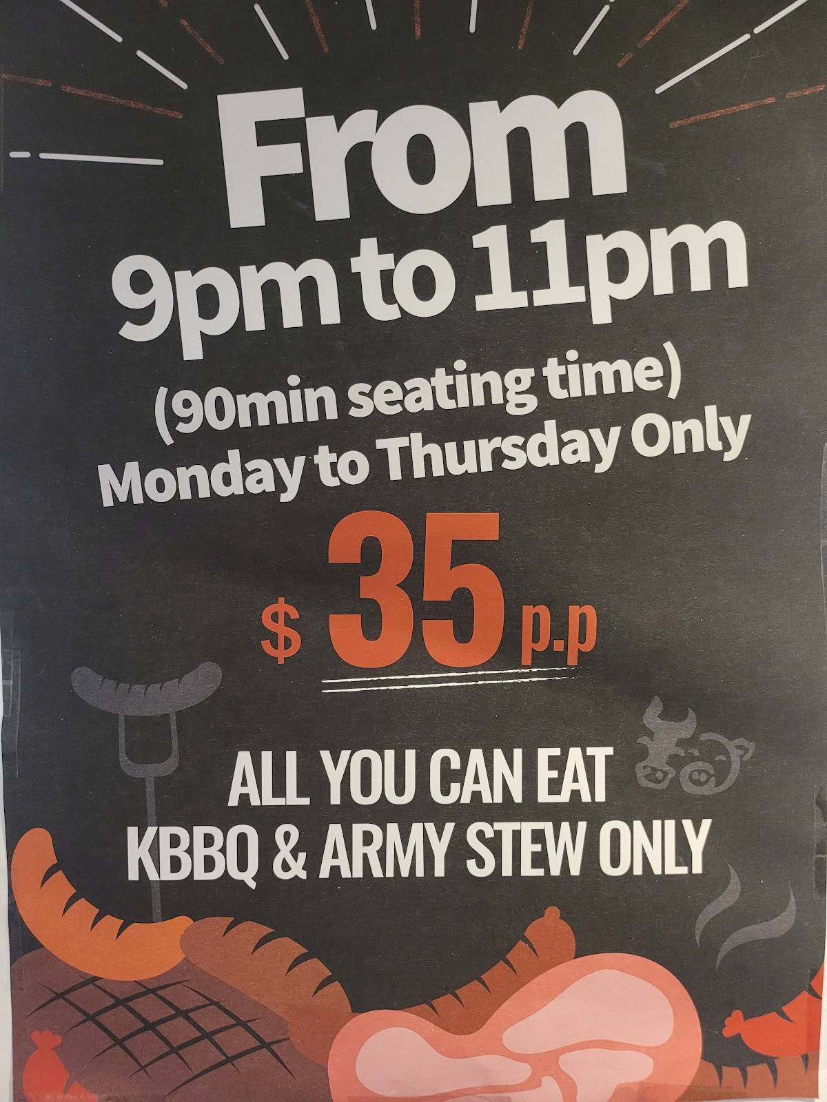 Menu at Meating Korean BBQ Buffet CBD, Melbourne