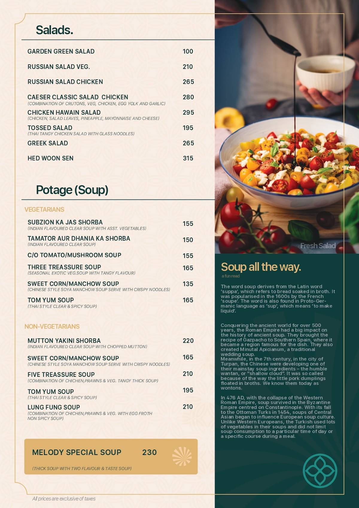Menu at Melody Restaurant, Cafe and Banquet, Patna
