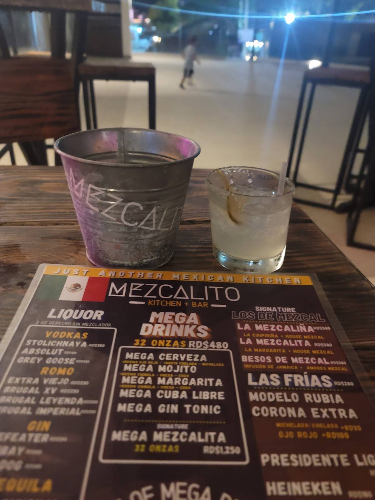 Menu at Mezcalito Restaurant & Bar, Punta Cana