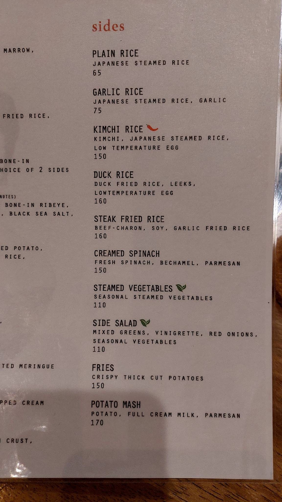 Menu at Mijo Comfort Food restaurant, Makati