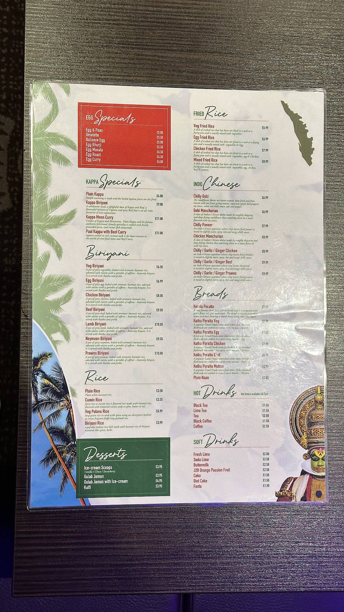 Menu at Mint Leaf @Sirkars restaurant, Middlesbrough