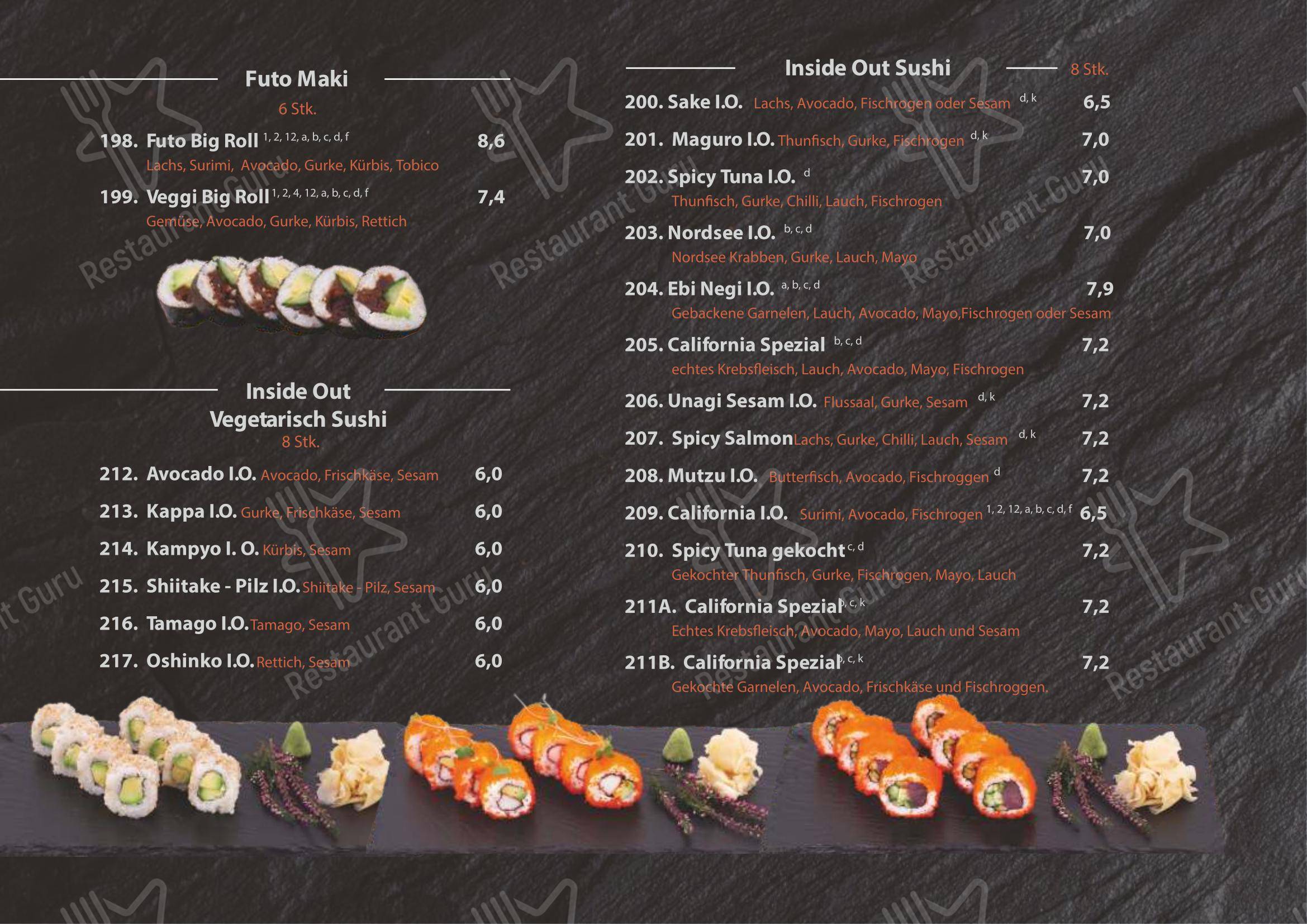 Speisekarte von Miss Hoian Restaurant, Amberg