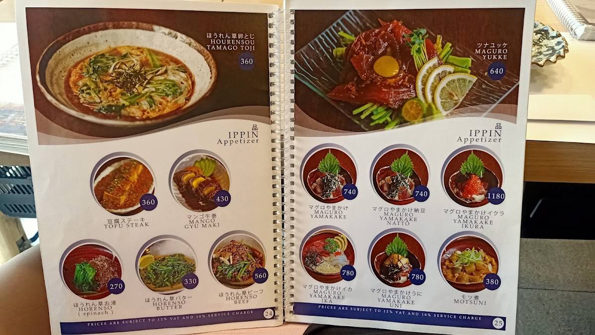 Menu at Miyazaki Japanese Restaurant, Muntinlupa, C2FG+CQF
