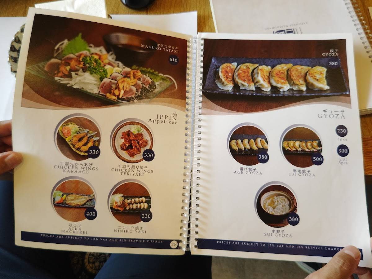 Menu at Miyazaki Japanese Restaurant, Muntinlupa, C2FG+CQF