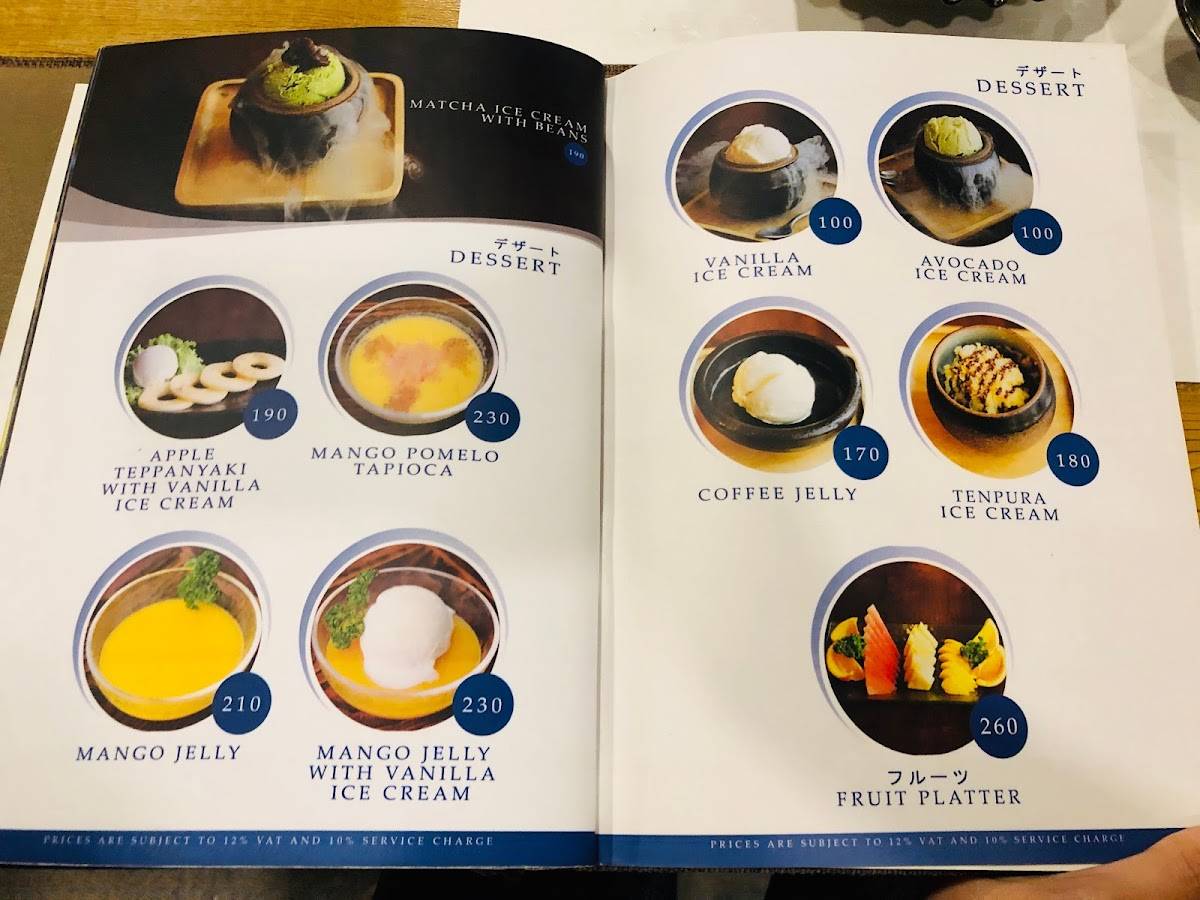 Menu at Miyazaki Japanese Restaurant, Muntinlupa, C2FG+CQF