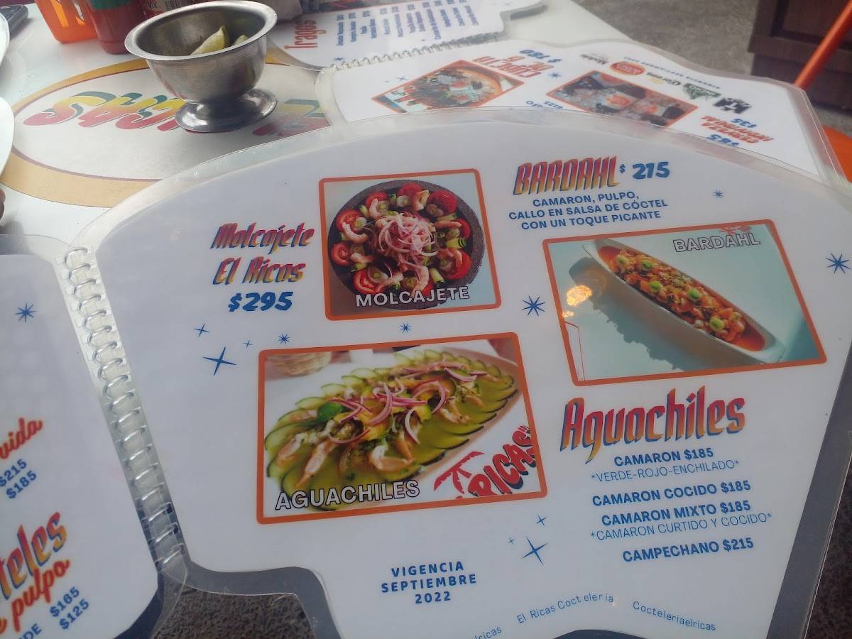 Carta del restaurante EL RICAS, Monterrey