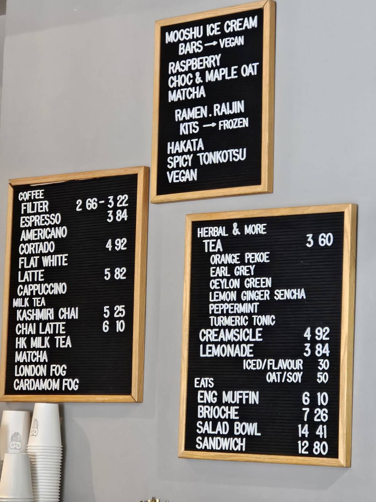 Menu at Morning Owl Parkdale cafe, Ottawa, 229 Armstrong St