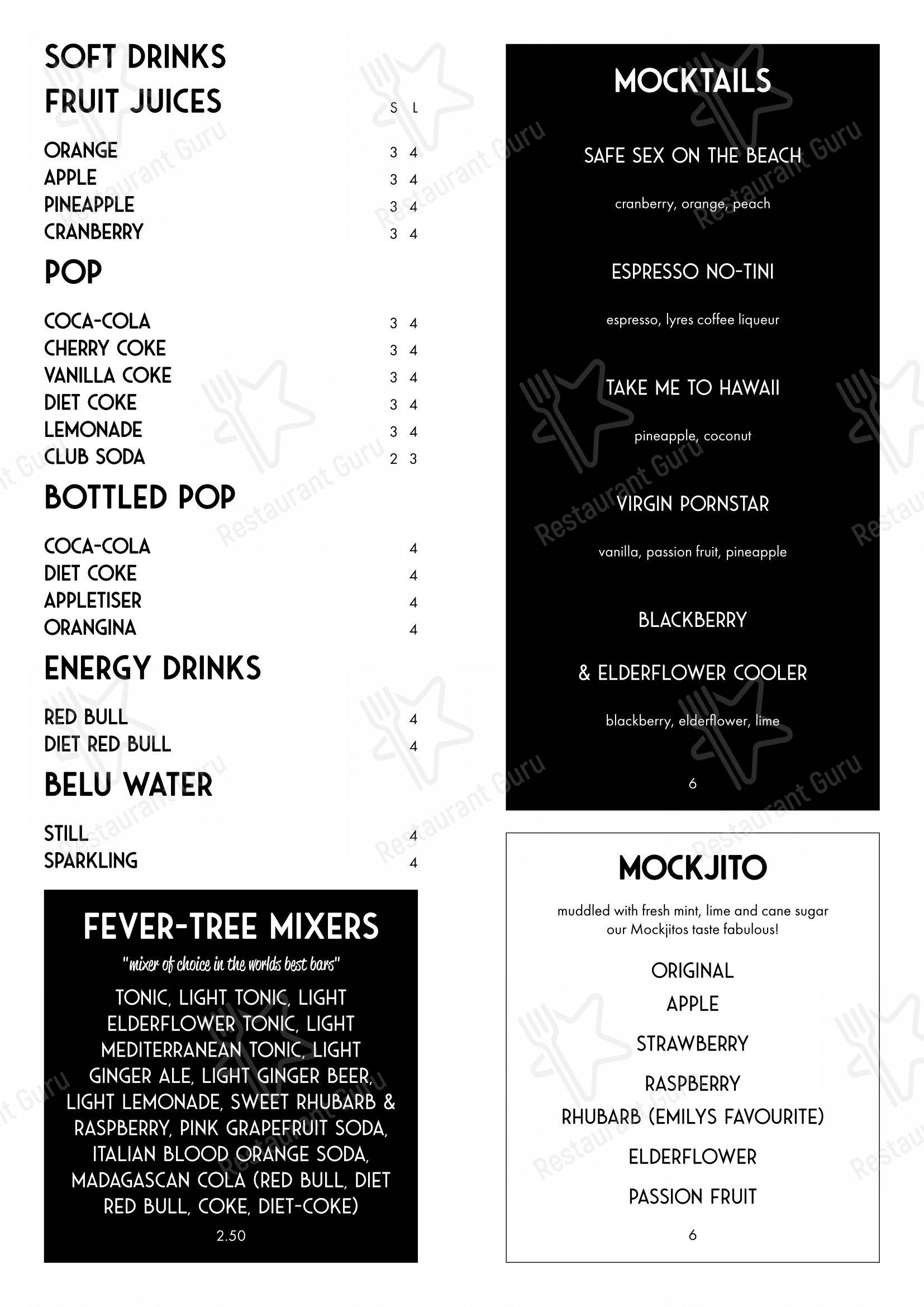 Menu at Mr Lau's restaurant, Warrington