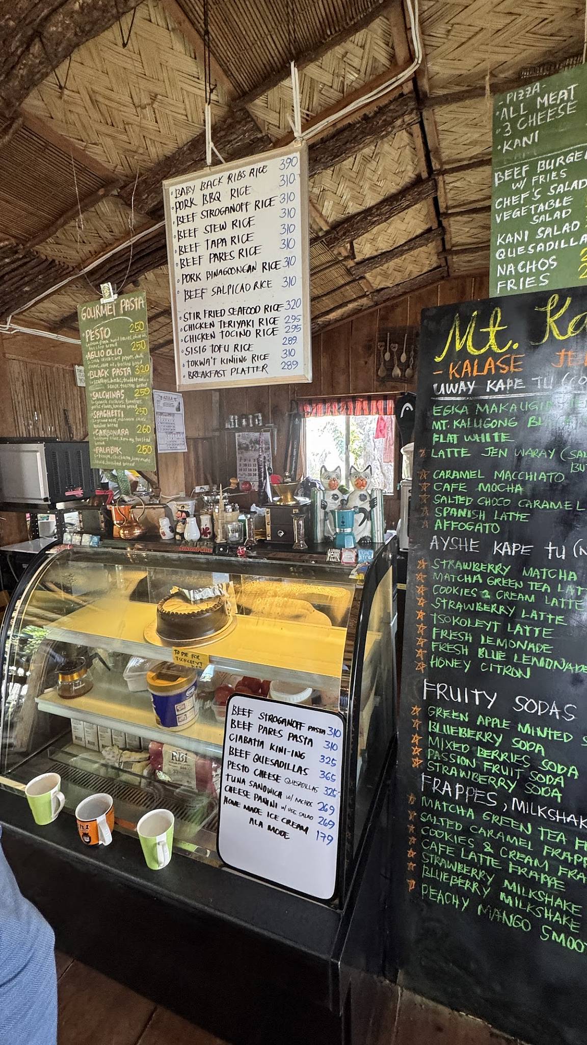 Menu at Mt. Kalugong Kape-an/Cafe, La Trinidad