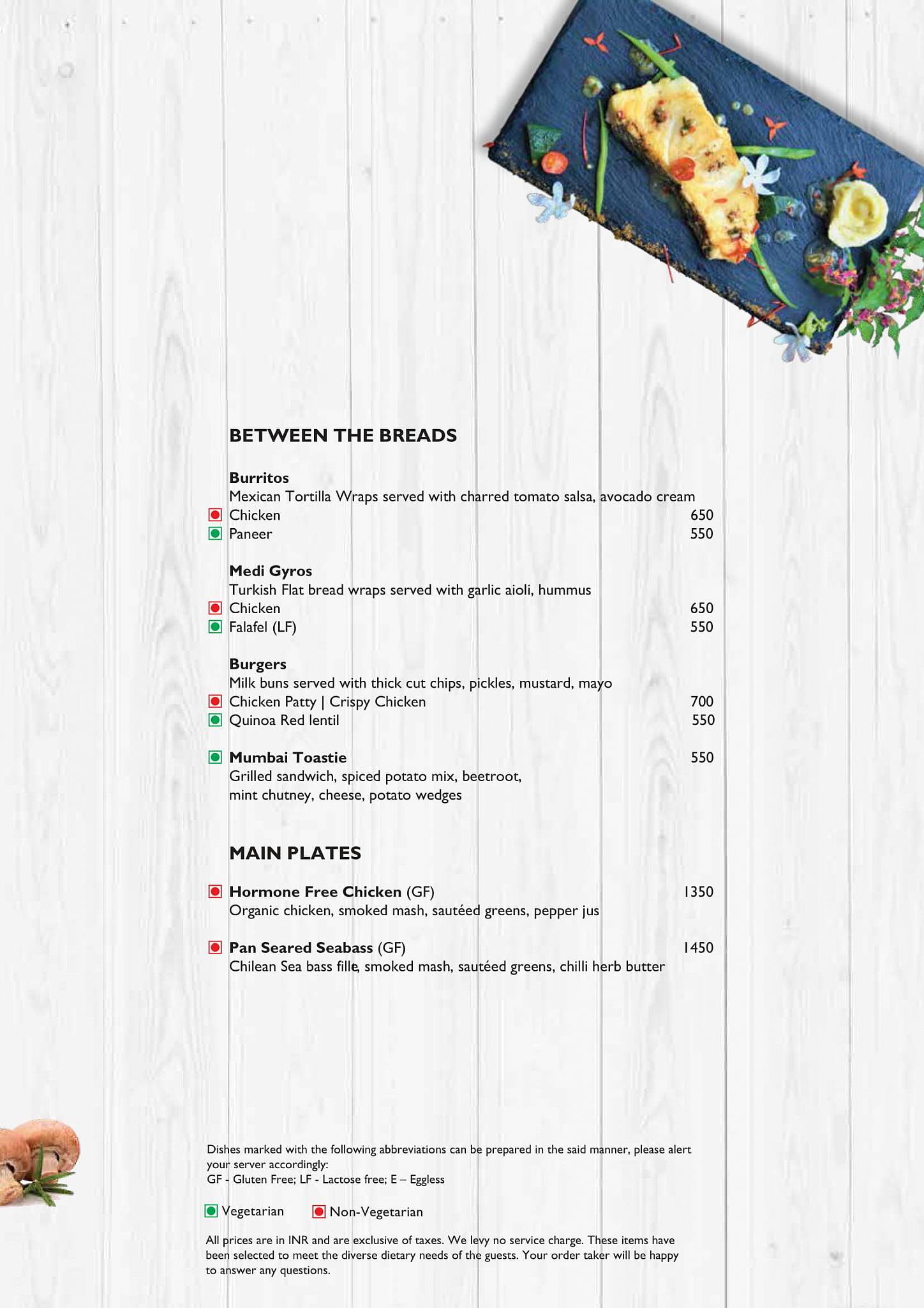 Menu at Lotus Cafe, Mumbai, JW Marriott