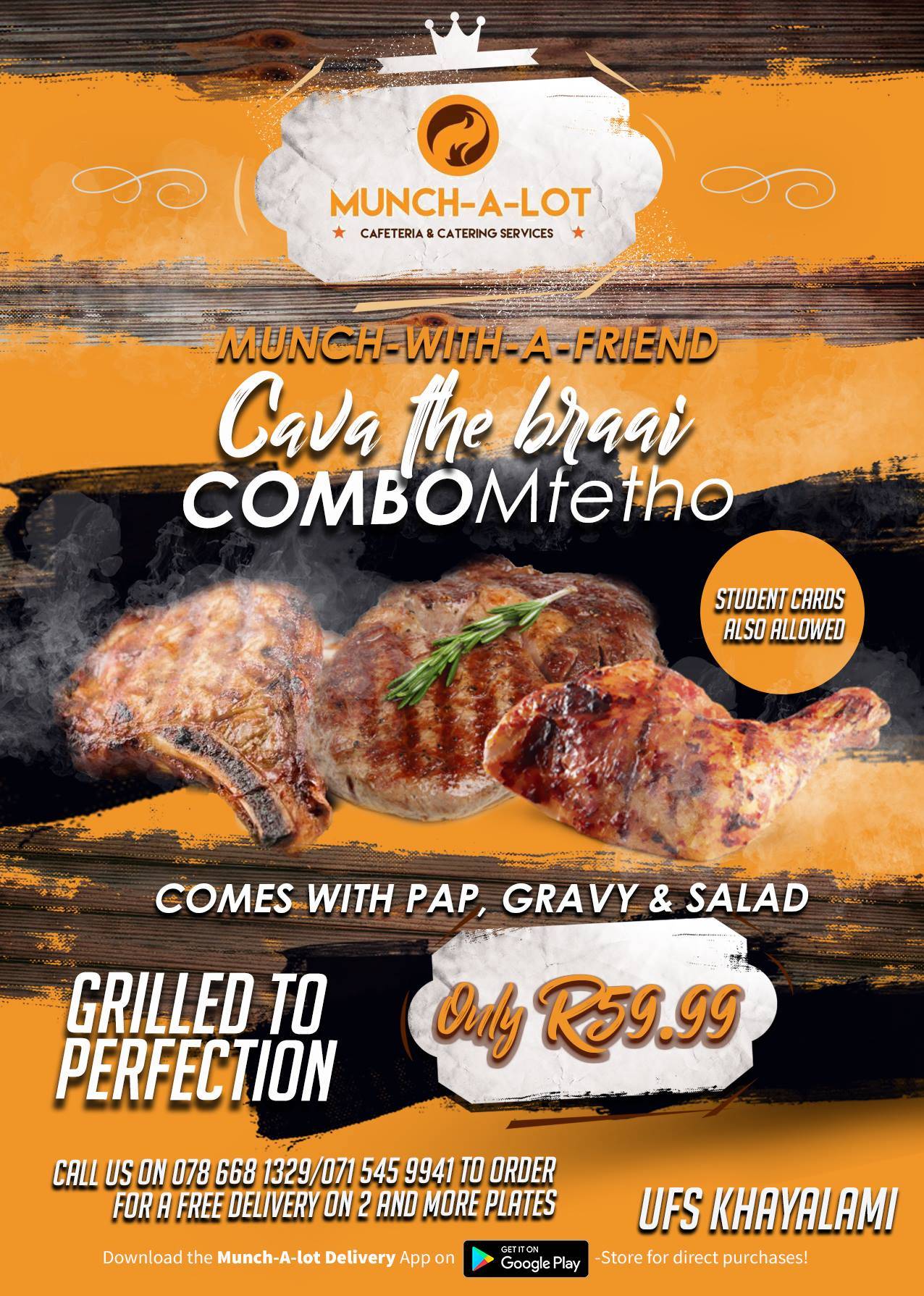 Menu at Munch-A-Lot Digital Bloemfontein restaurant, Bloemfontein ...