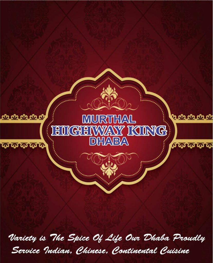 Menu at Murthal Highway King Dhaba Delhi, Delhi