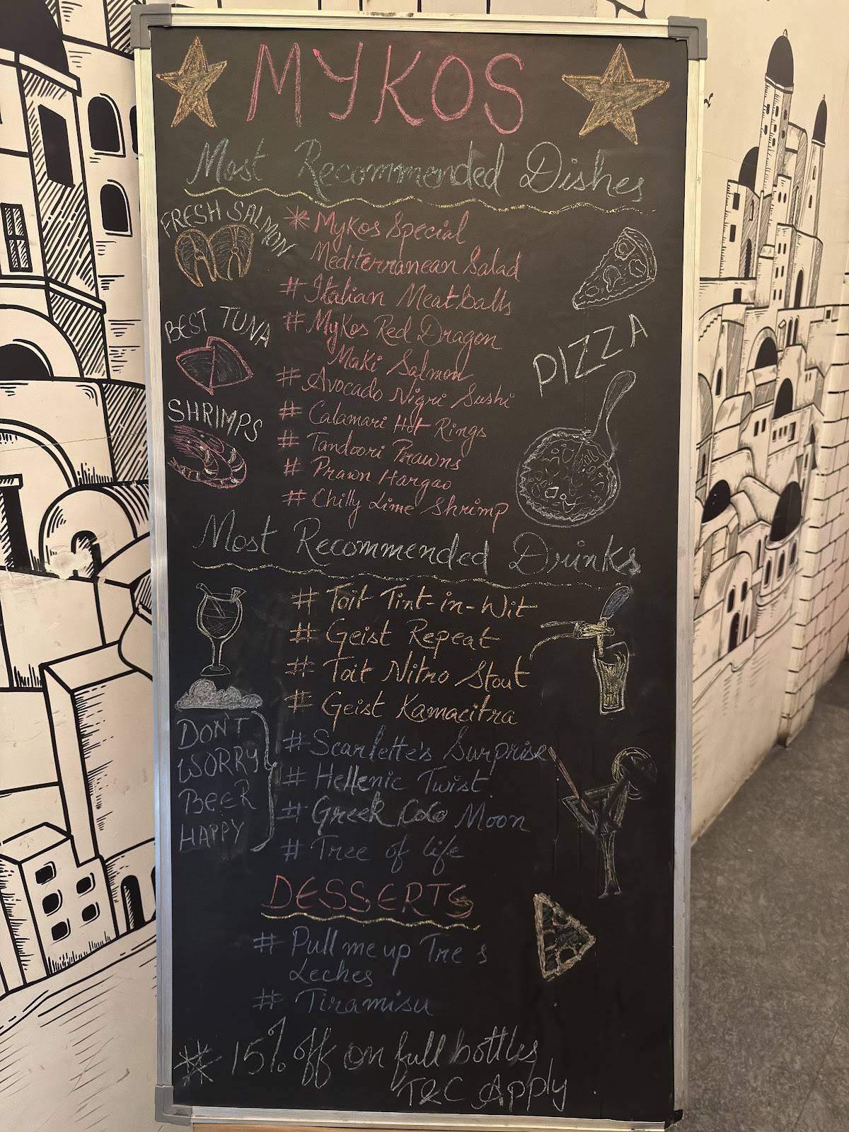 Menu at Mykos Craft Kitchen & Bar, Bengaluru