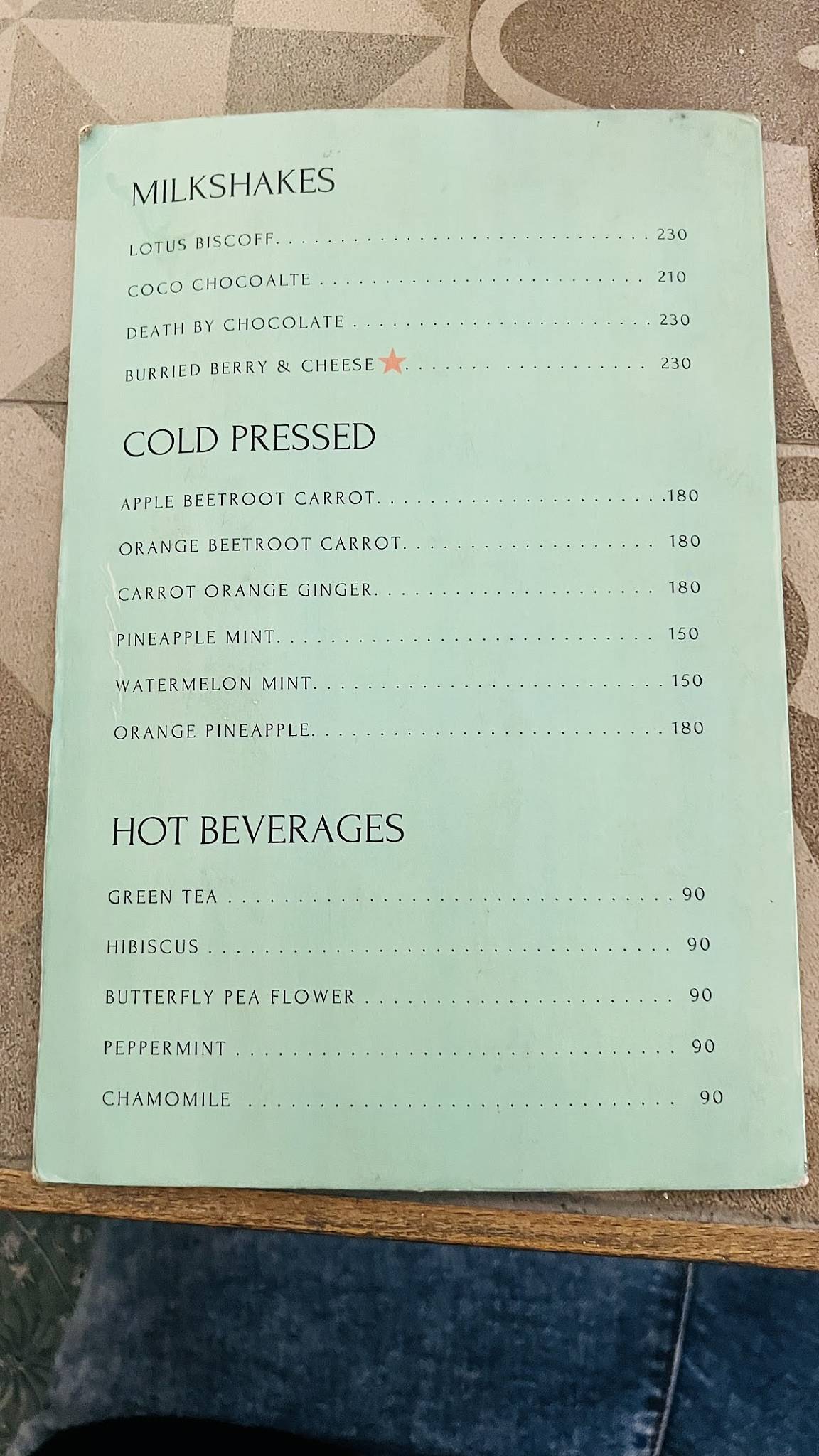 Menu at The Firangi Sutra ( vegetarian asian & continental ), Mysuru