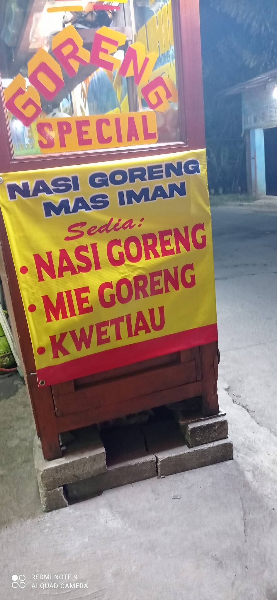 Menu at NASI GORENG MAS IMAN restaurant, Indonesia, VH27+V9C