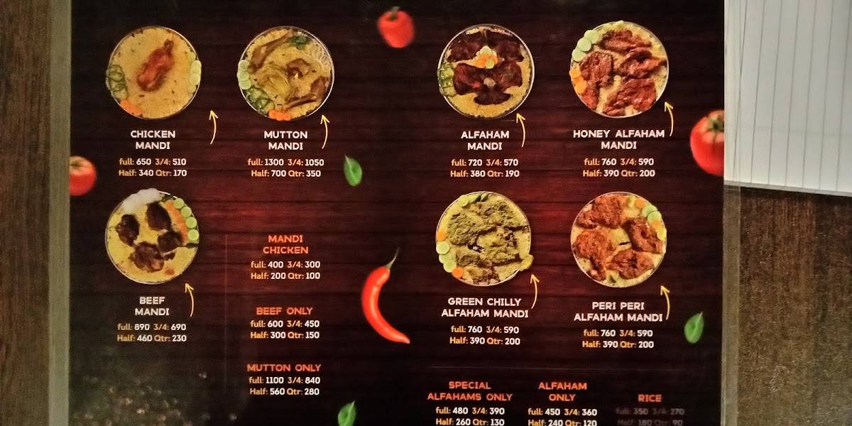 Menu at Nahdi Mandi Restaurant Thrissur, Thrissur