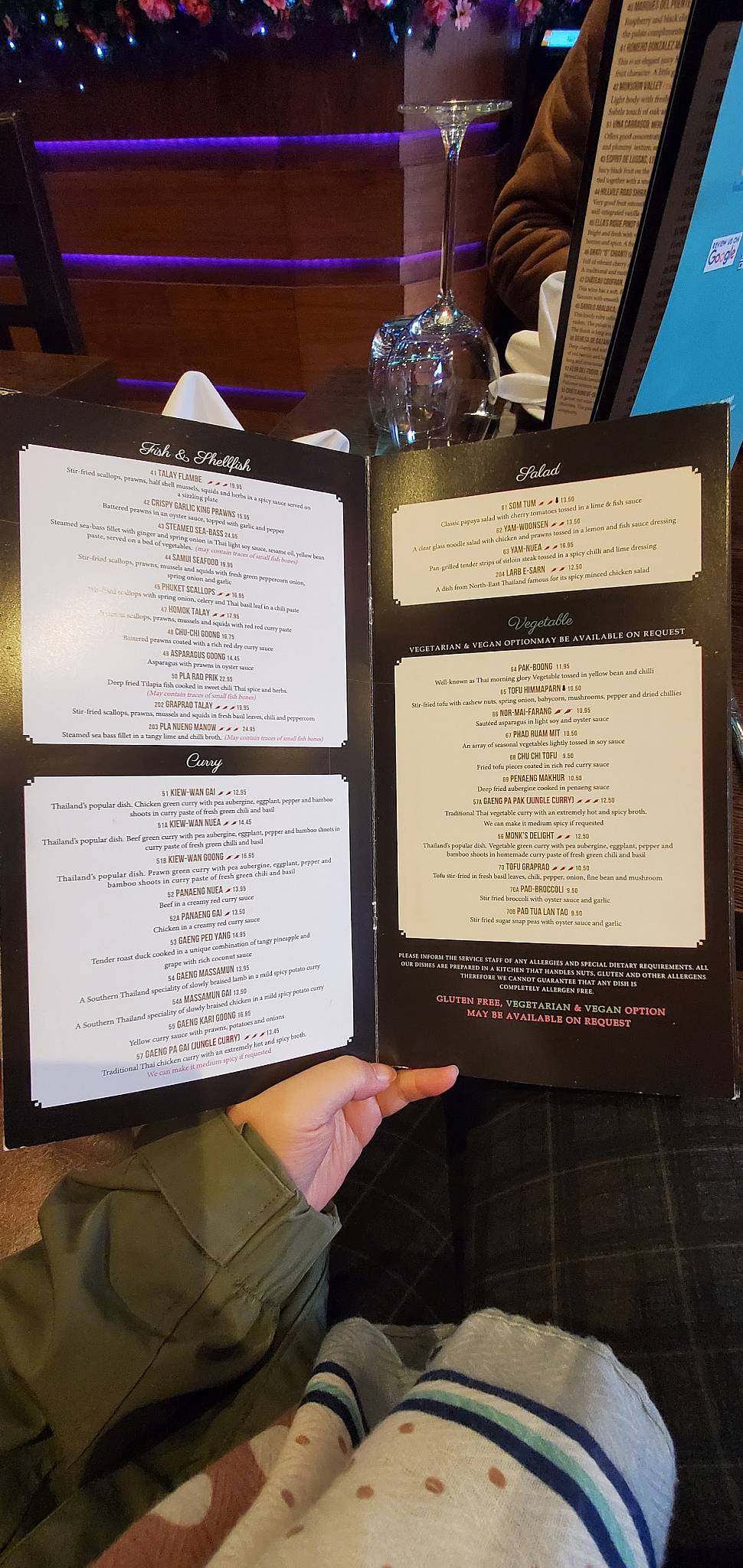 Menu at Nakhon Thai Eltham restaurant, London, 12 Well Hall Rd