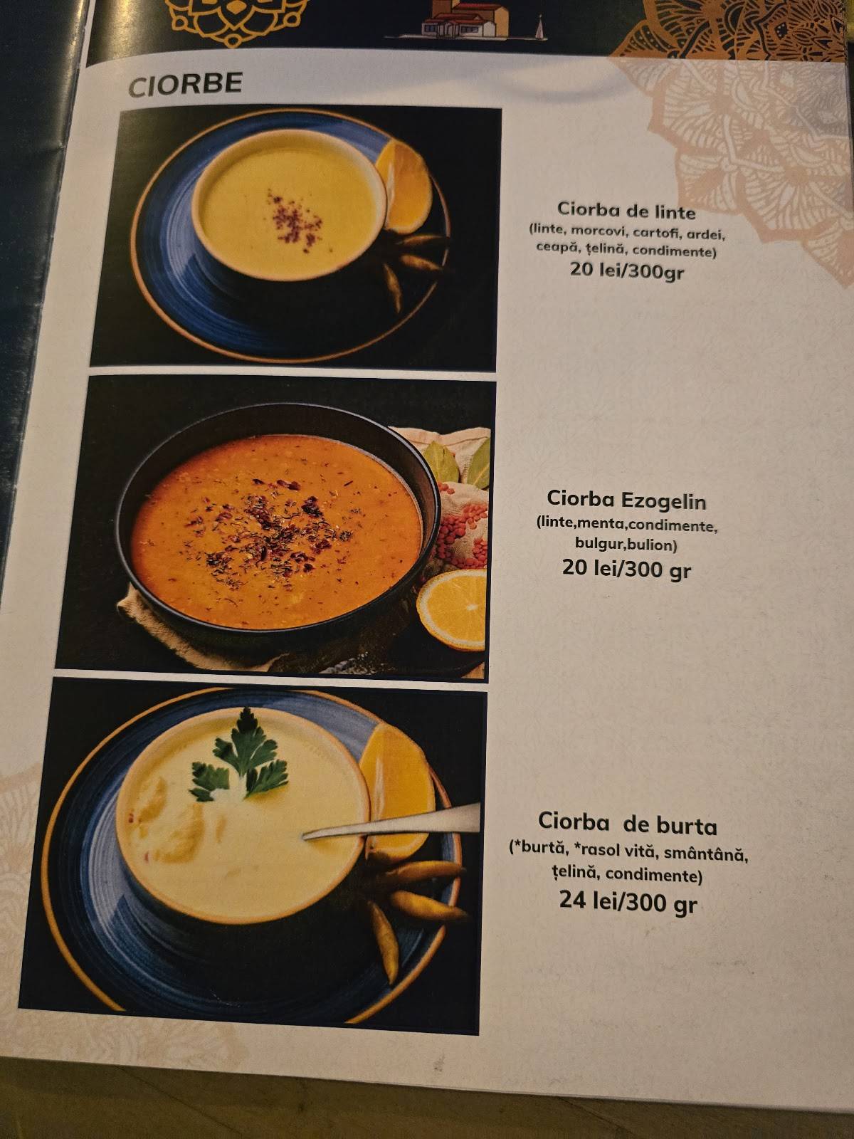 Menu at Narin Restaurant, Făgăraș