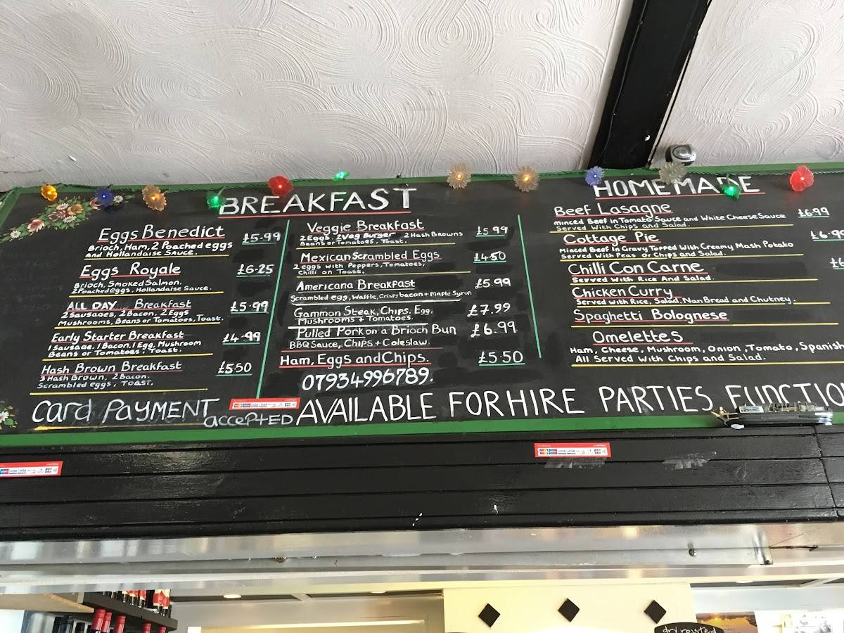 Carta de Narrowboat Cafe, Waltham Abbey