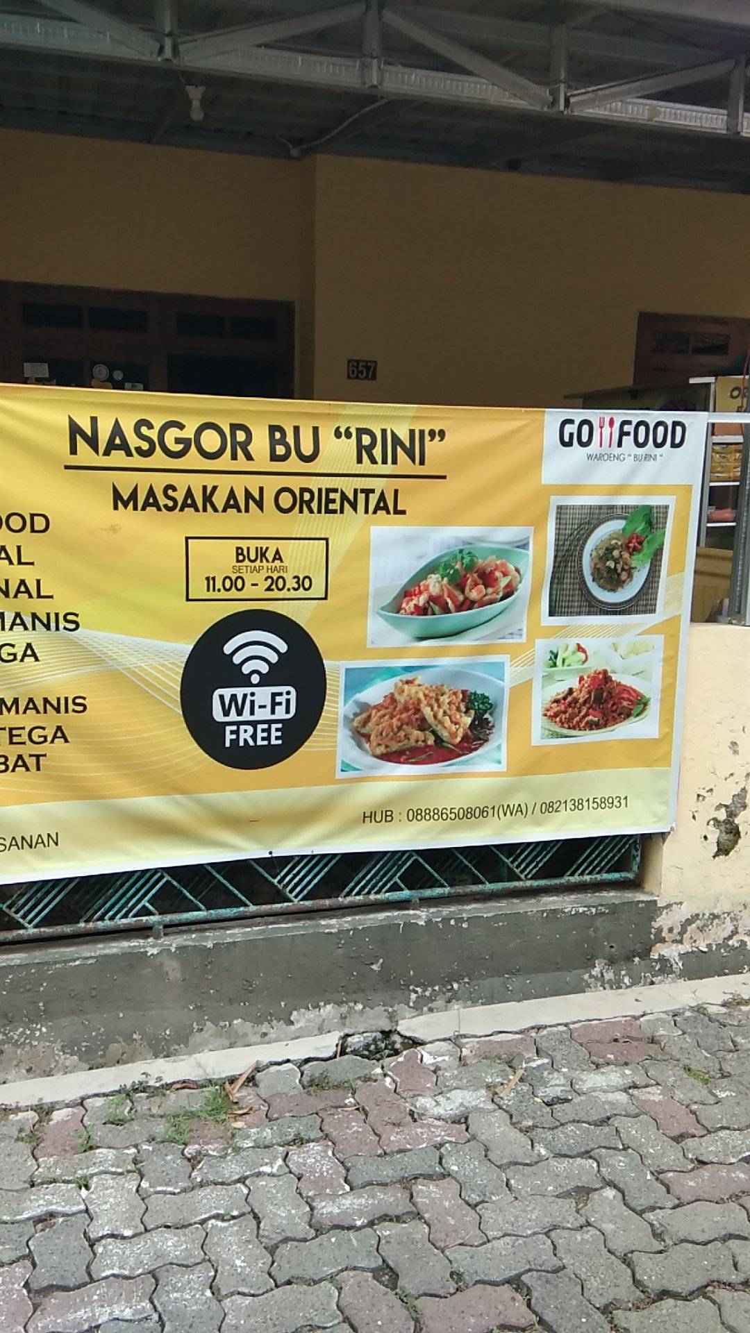 Menu at Nasgor BU RINI restaurant, Semarang
