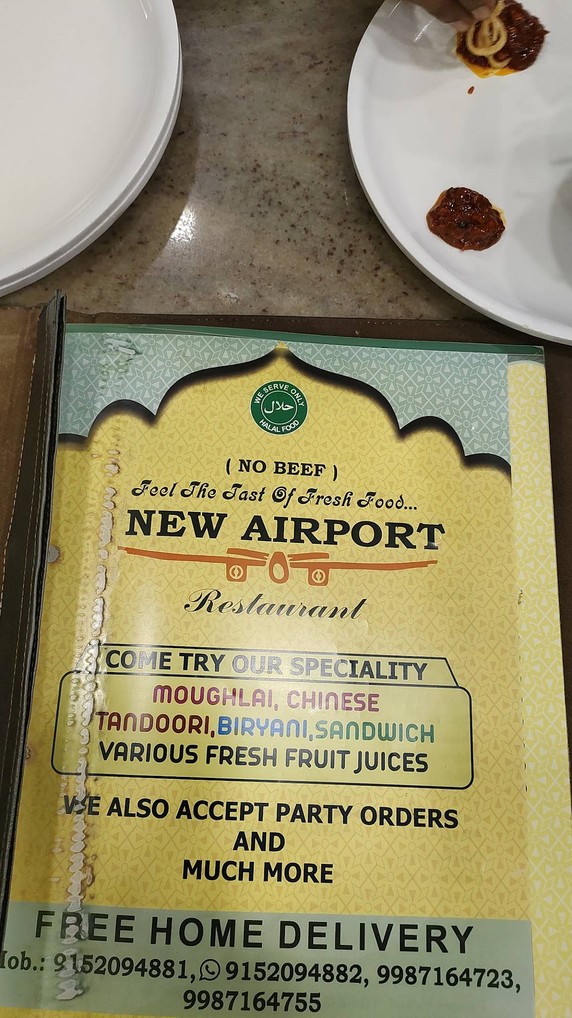Menu at New Airport Restaurant, Mumbai, Noori Baugh