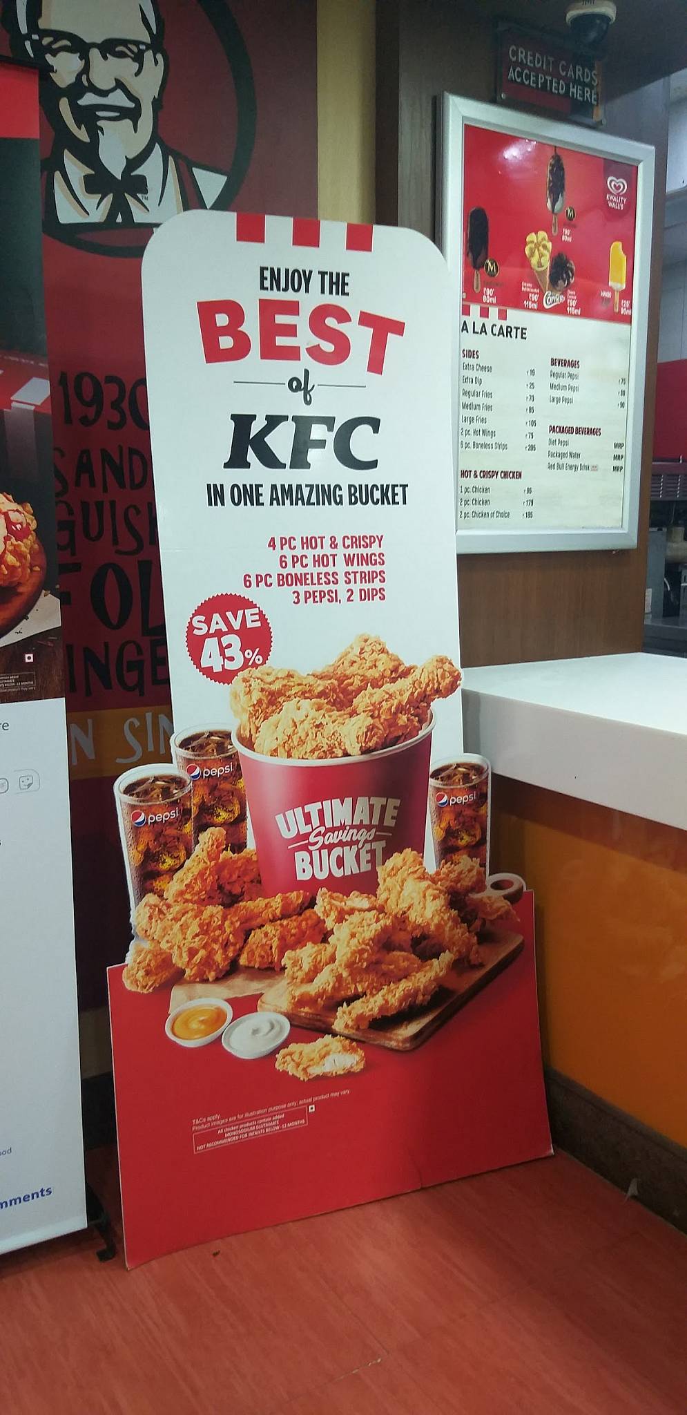 Menu at KFC, New Delhi, Shop No 8/11