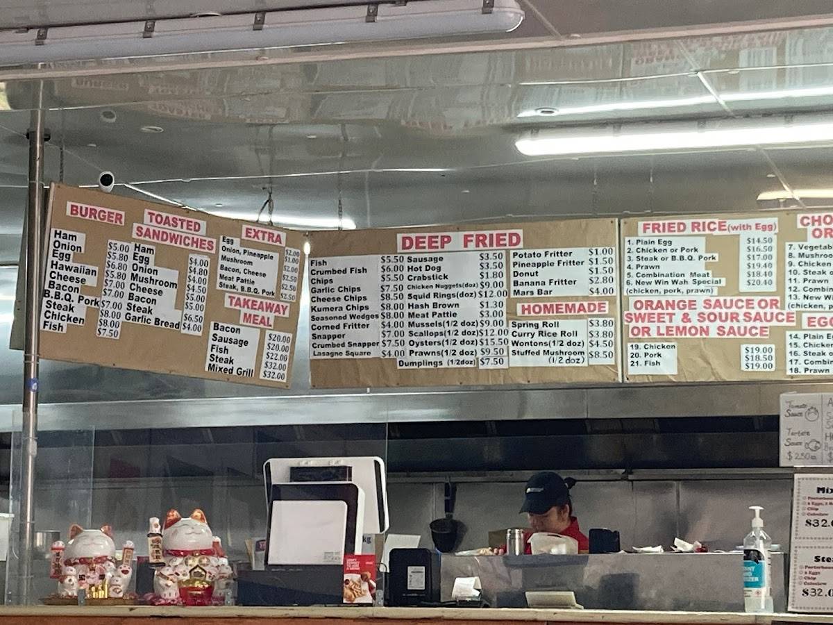Menu at New Win Wah Chinese Restaurant & Takeaways, Taihape