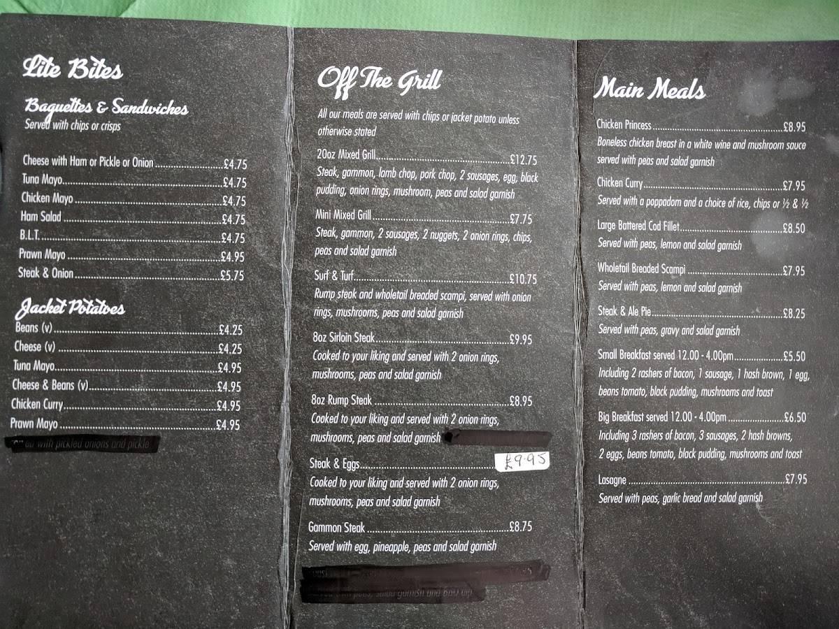 Menu at The Greyhound Inn pub & bar, Newport, Old Hill Cres