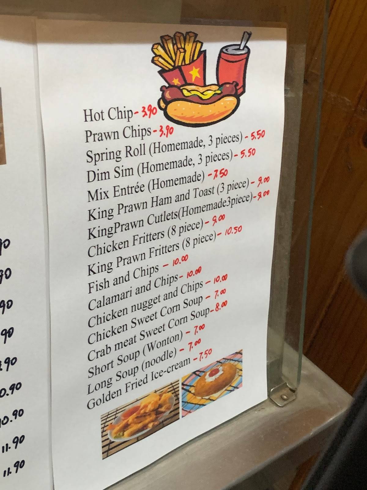 Menu at Nine & Ten Cafe, Junee