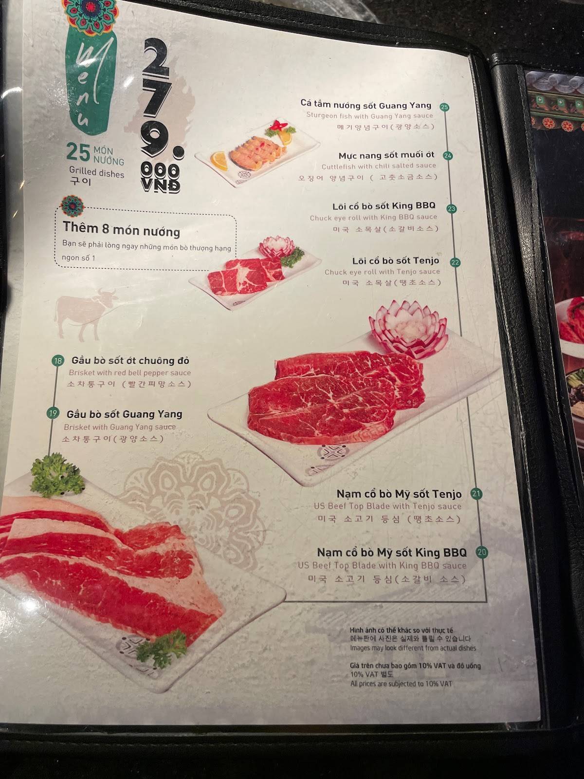 Menu at King BBQ Vincom Trần Phú Nha Trang, Ninh Hòa, Lô L3-05 Tầng 3