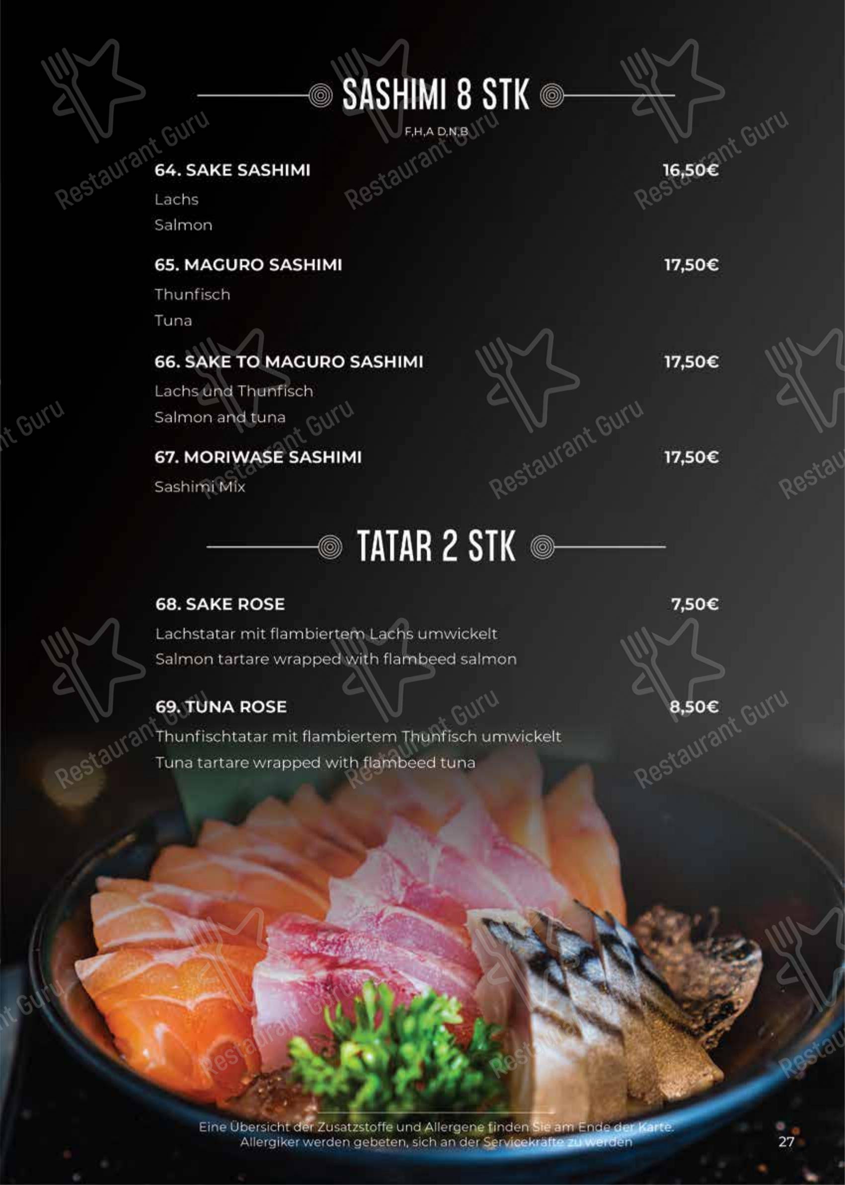 Speisekarte von No-Bu - Sushi & Asian Fusion Cuisine restaurant, Forchheim