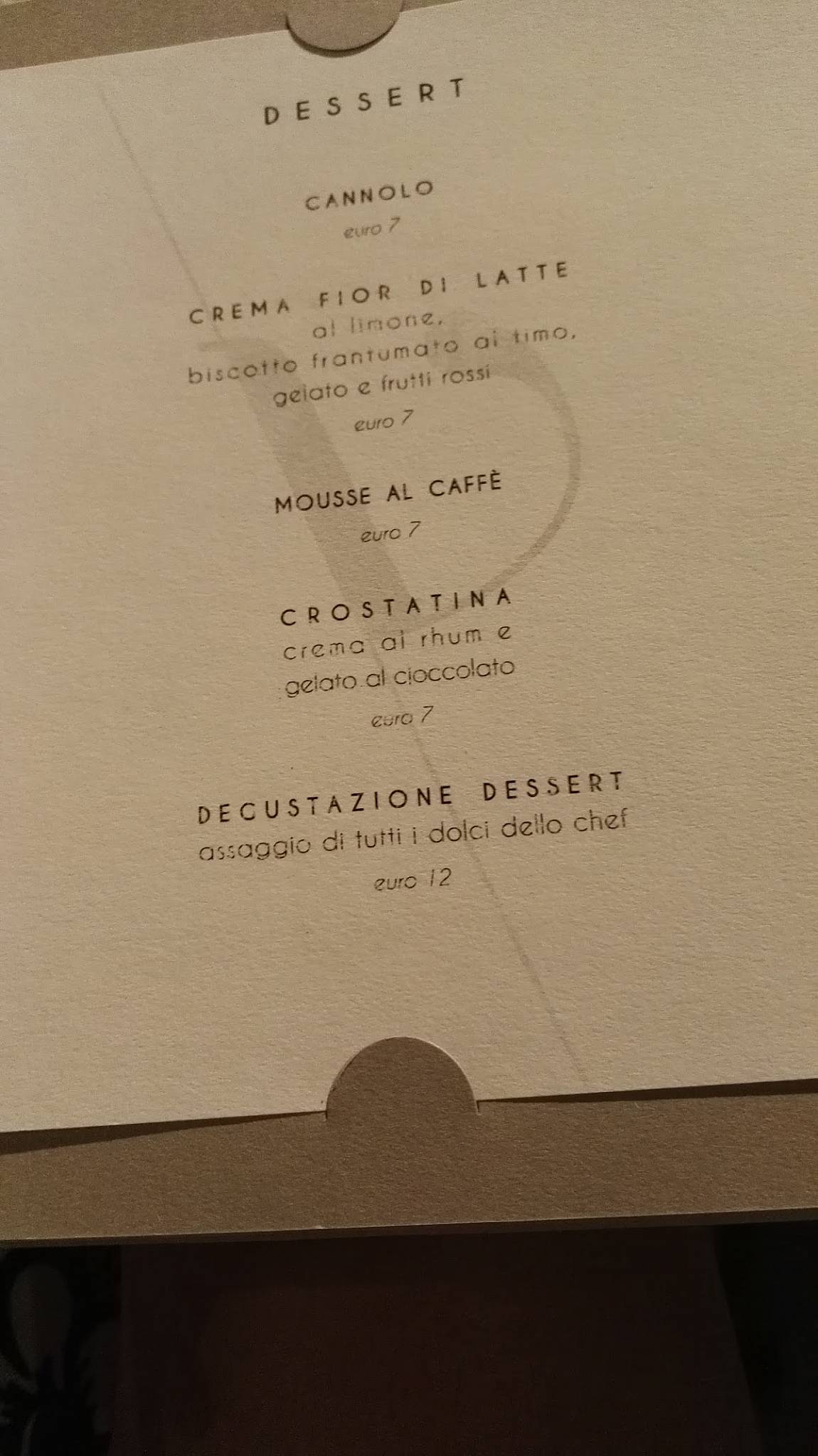 Speisekarte von Ristorante Vicari, Noto