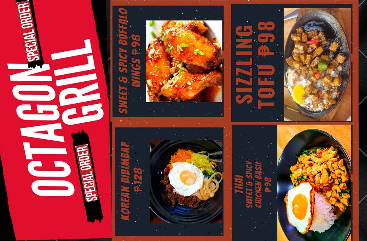 Menu at Octagon Grill House restaurant, Quezon City