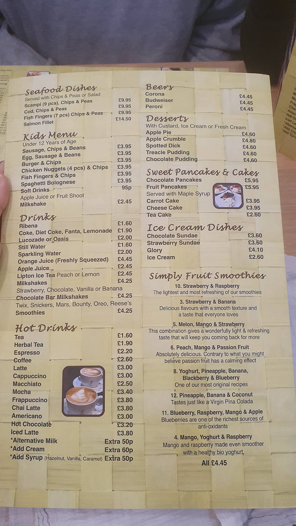 Menu at Olive Tree cafe, Bromley, 21 High St