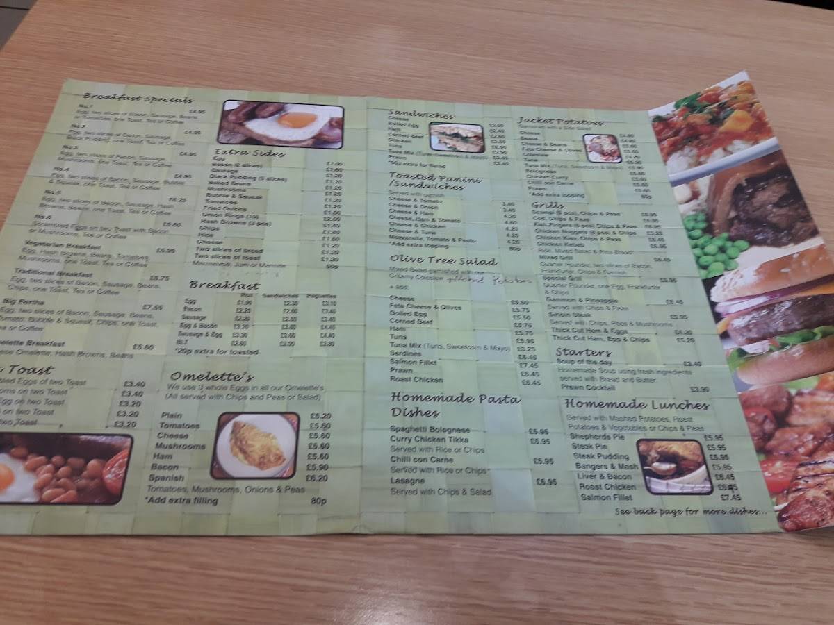 Menu at Olive Tree cafe, Bromley, 21 High St