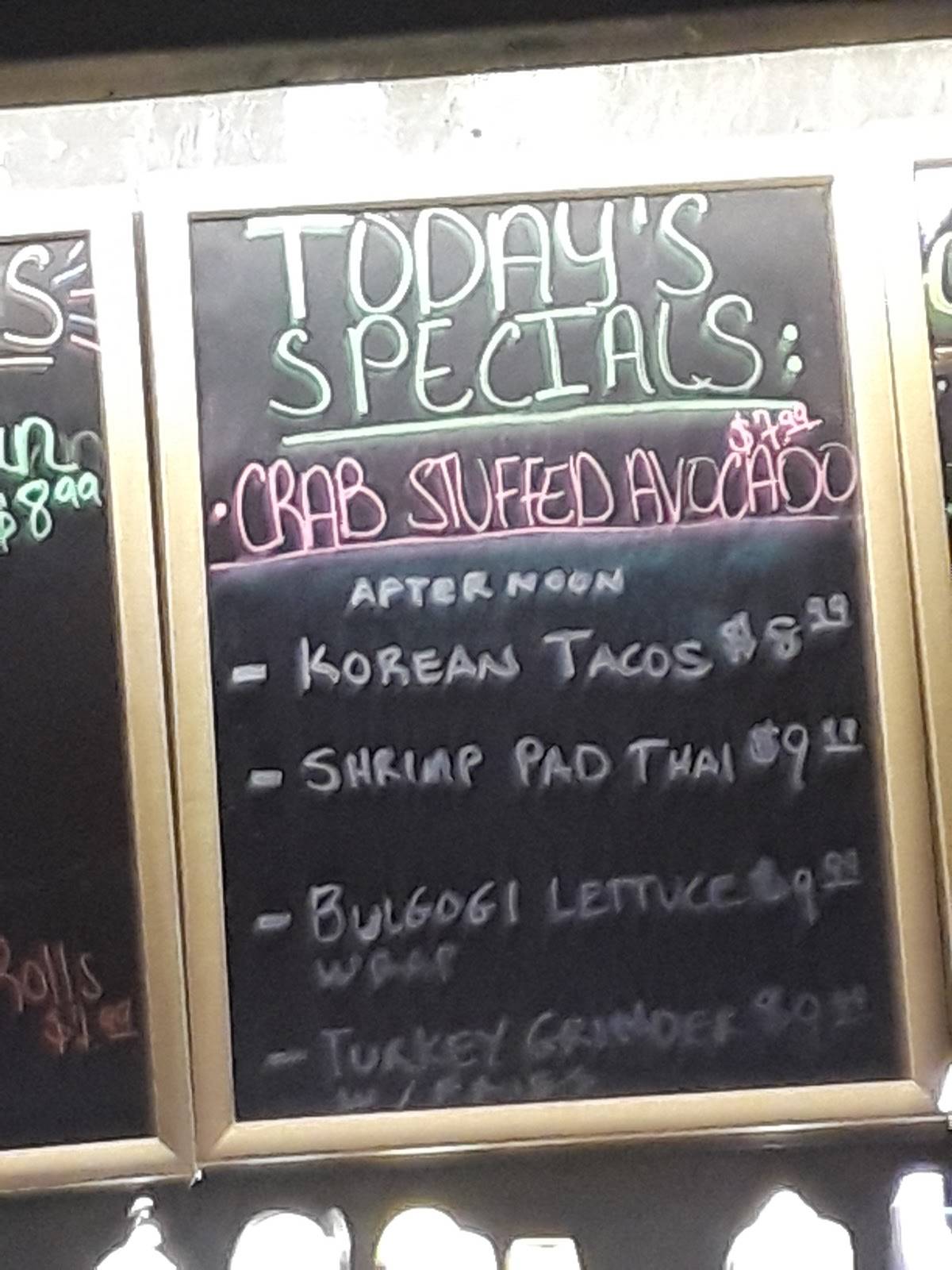 Menu at Buzz's Bar & Grill, Olympia
