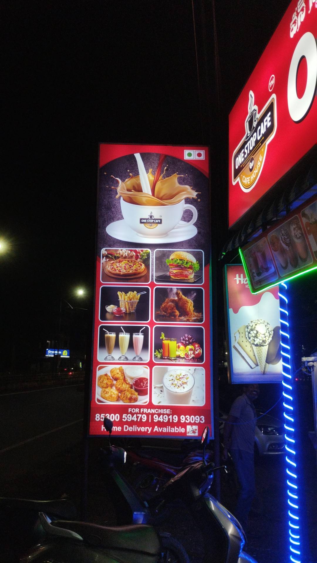 Menu at One Stop Cafe, Mangalagiri