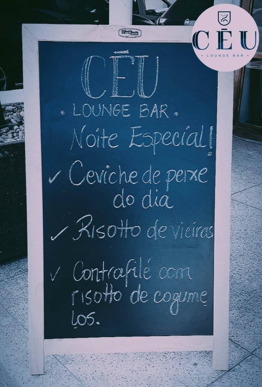 Menu em Céu Lounge Bar, Arraial do Cabo
