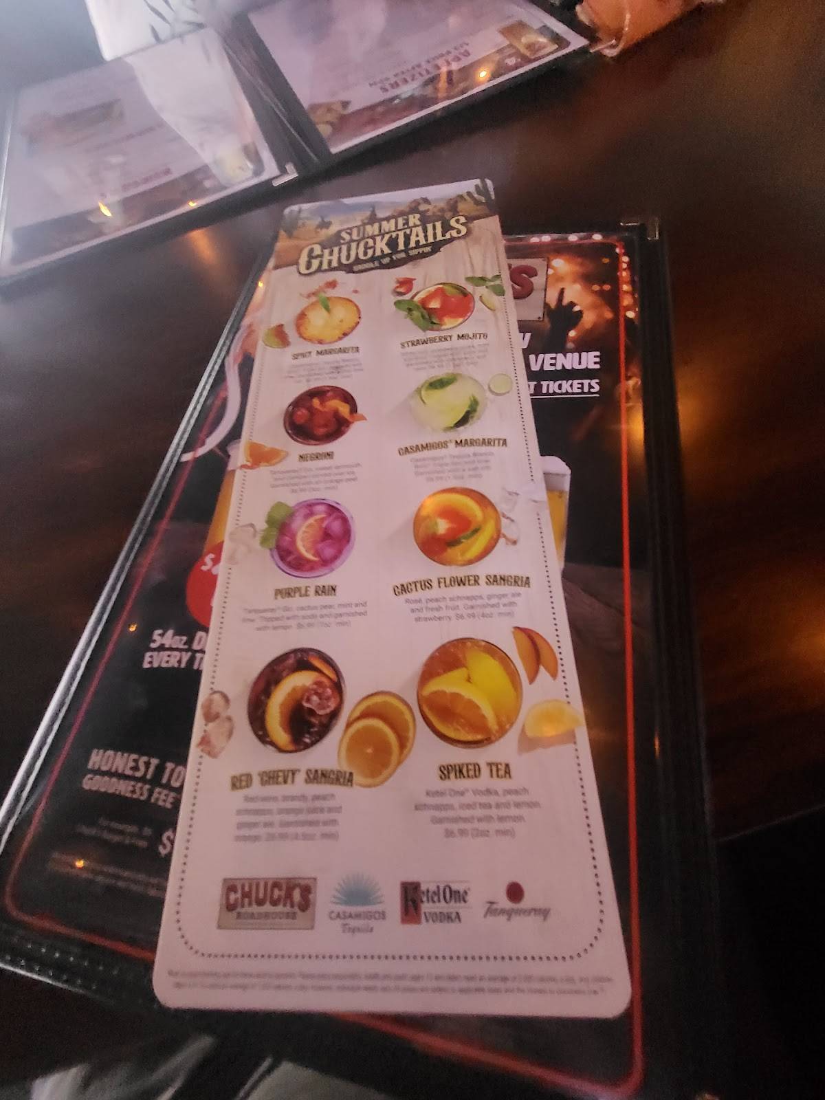 Menu au Chuck's Roadhouse Bar & Grill, Ottawa