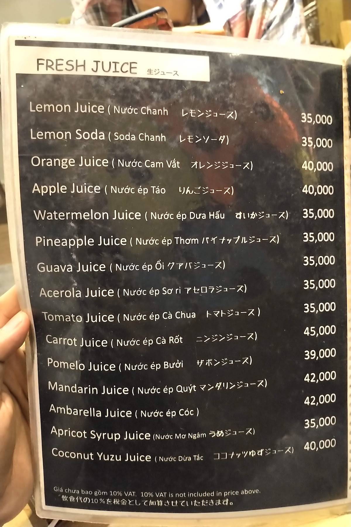Menu at Pachi Pachi Nướng Lẩu Nhật Bản restaurant, Ho Chi Minh City