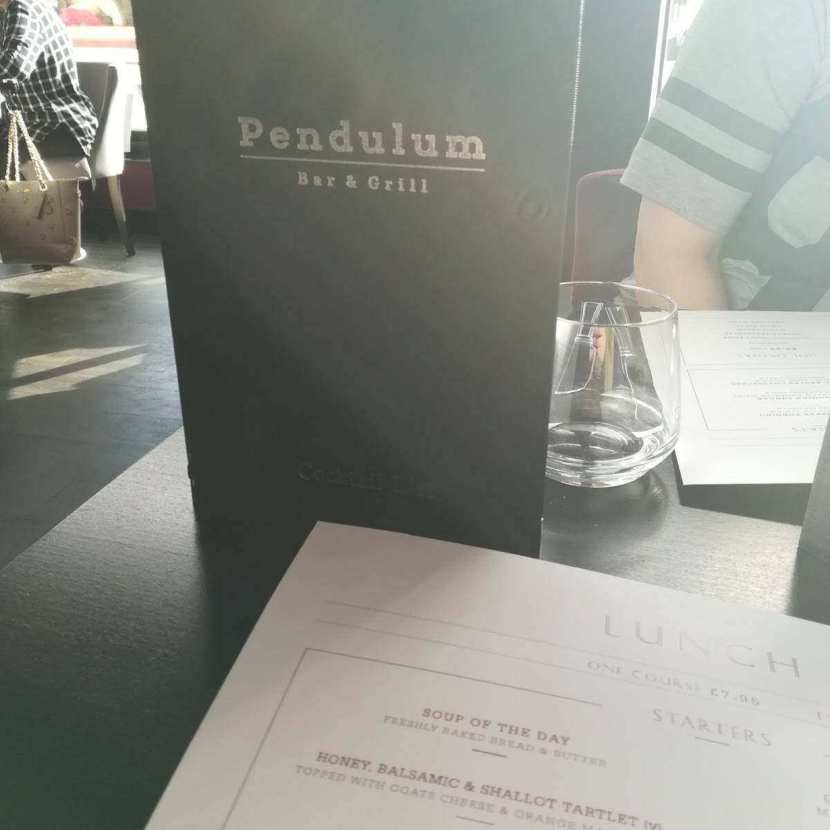 Menu at Pendulum Bar & Grill, Paisley