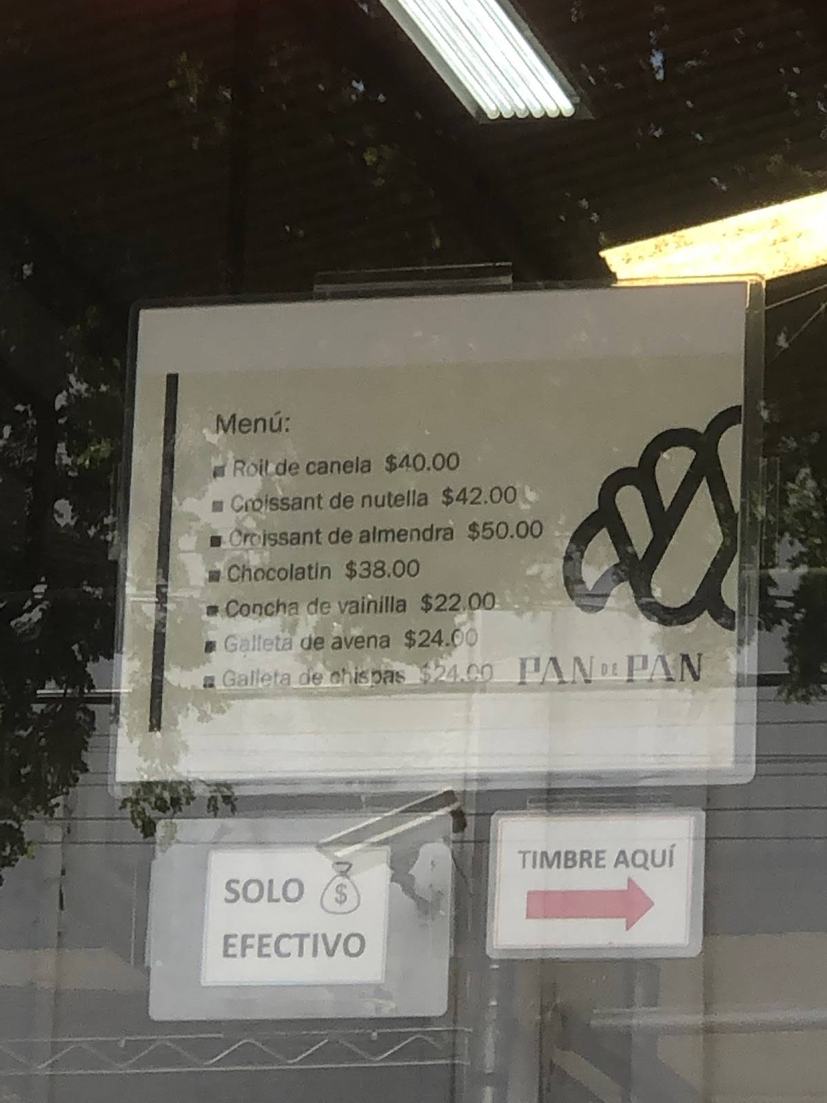 Carta de Pan de pan centro, Monterrey