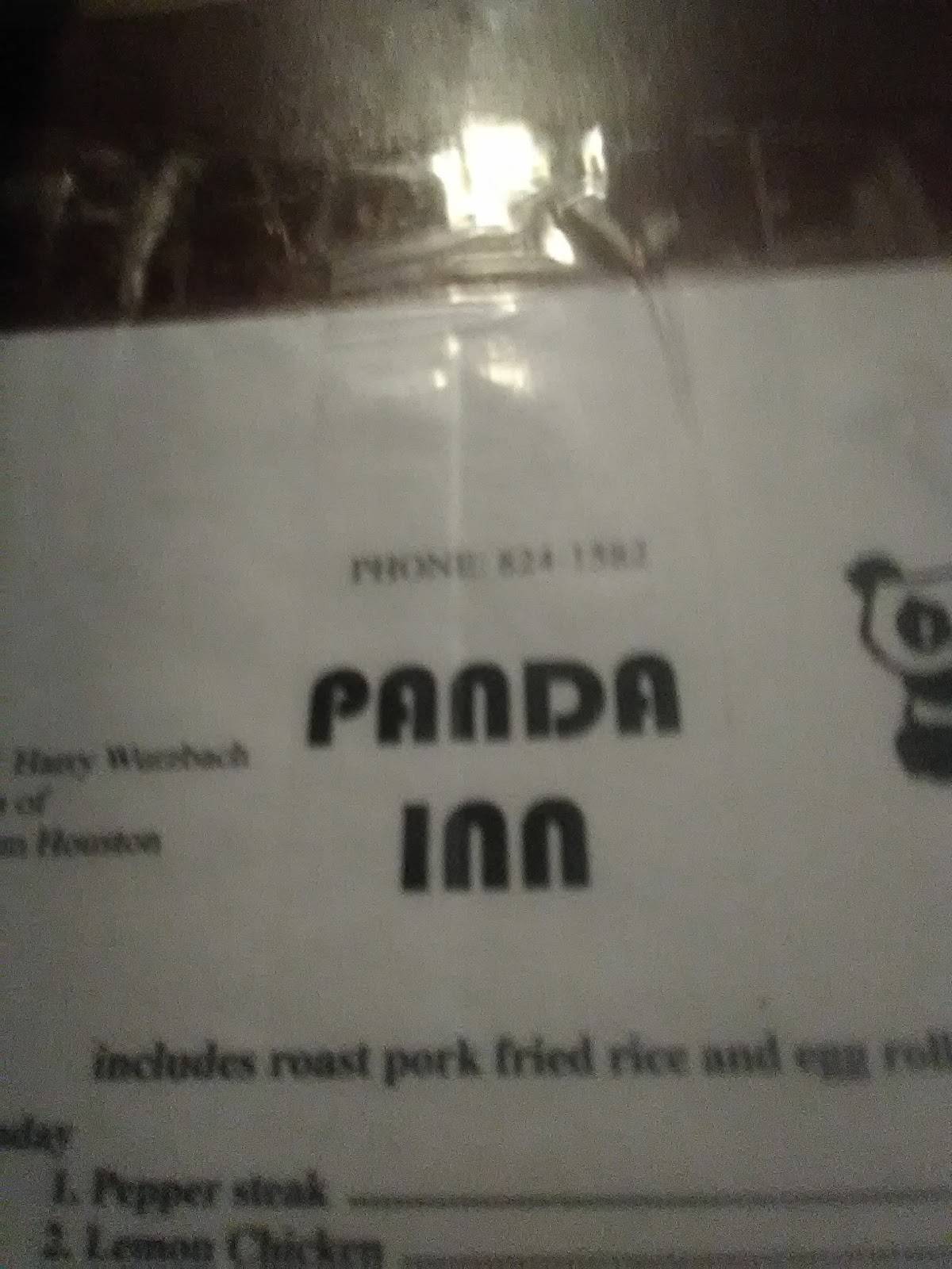 Menu at Panda Inn restaurant, San Antonio, Harry Wurzbach Rd