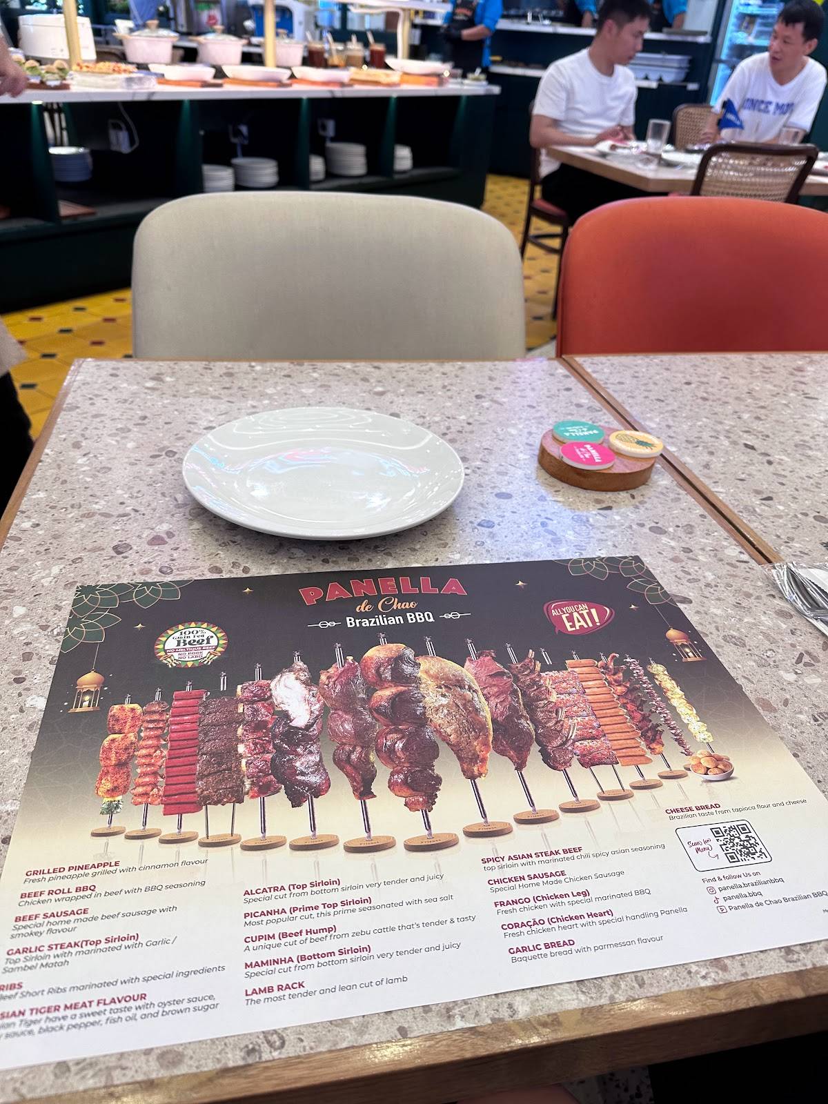 Carta del restaurante Panella del Chao BSD AEON Mall, Indonesia
