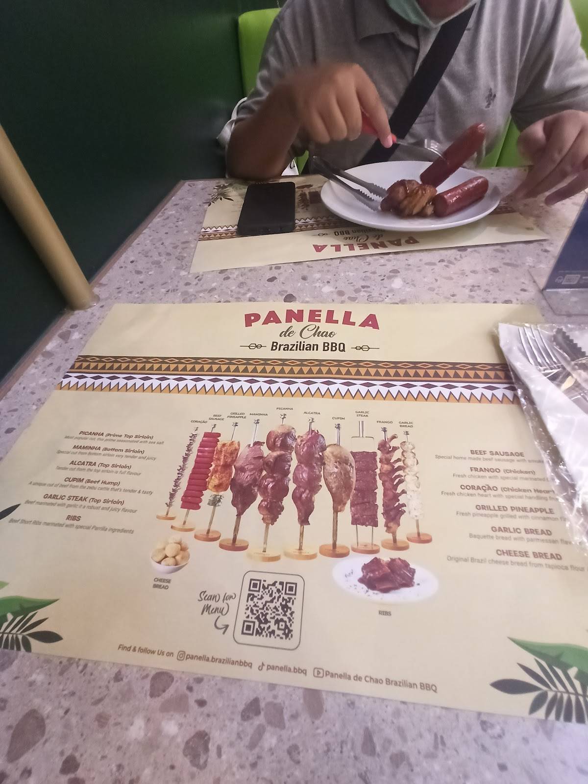 Carta del restaurante Panella del Chao BSD AEON Mall, Indonesia