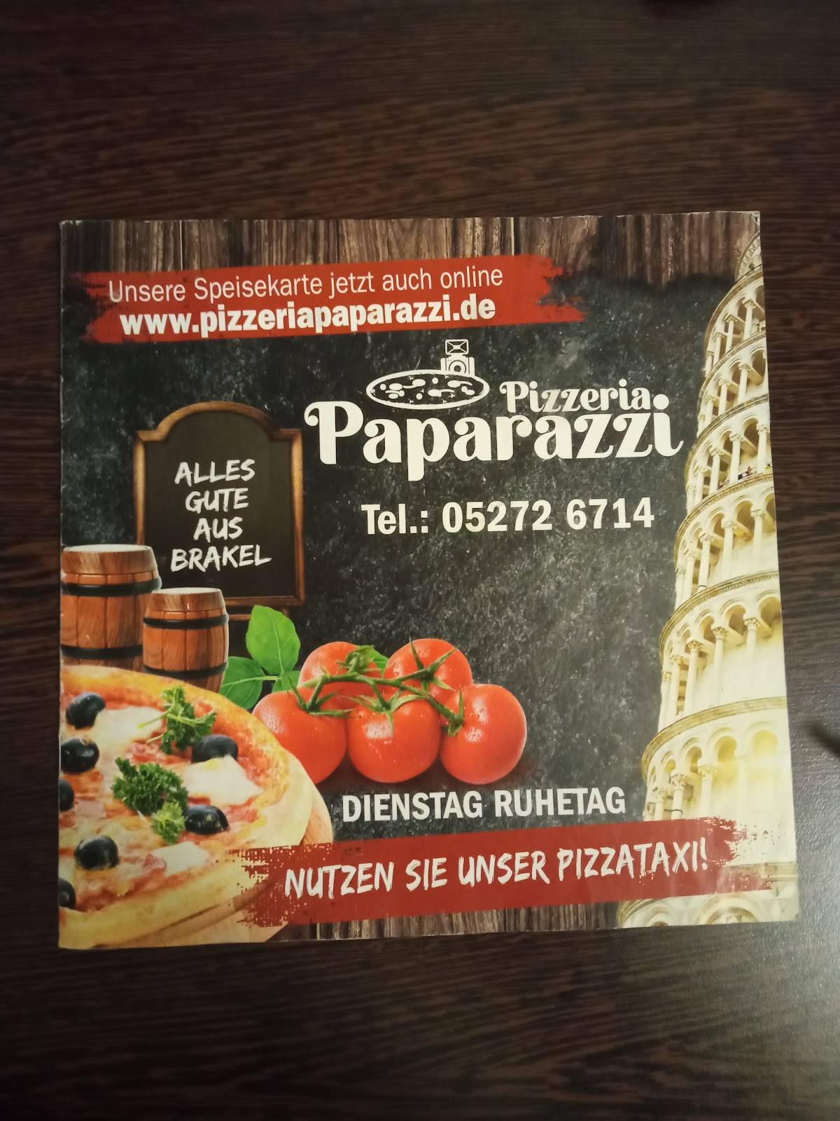 Speisekarte von Paparazzi Pizzeria, Brakel