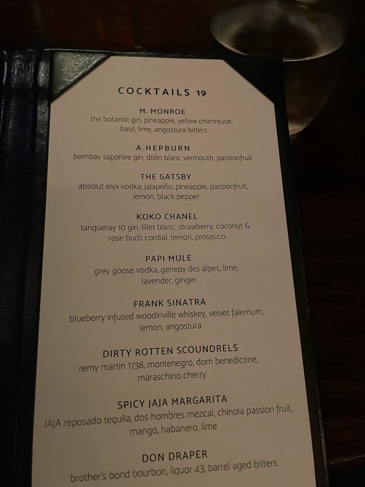 Menu at Papi Steak Miami steakhouse, Miami Beach
