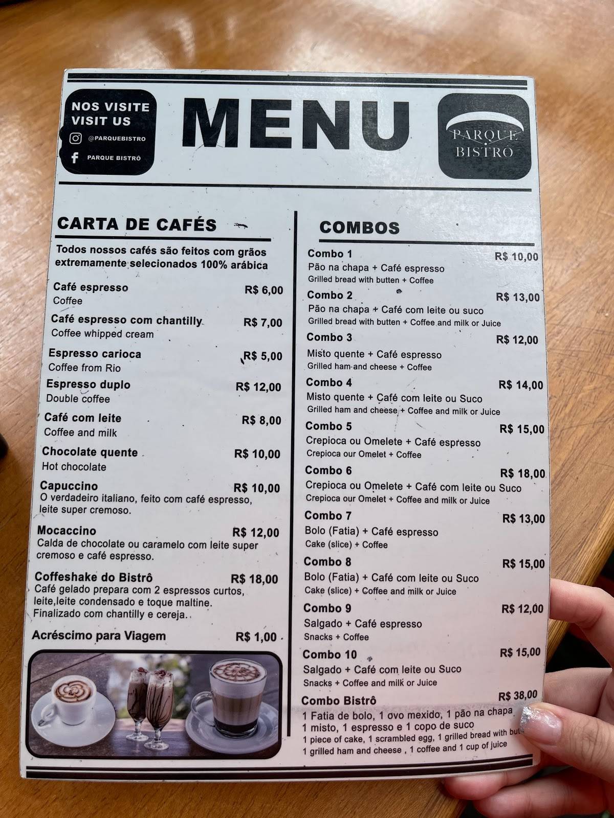 Menu em Parque Bistrô restaurante, Niterói